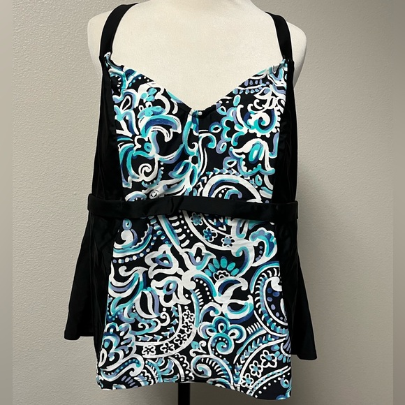 Delta Burke | Swim | Delta Burke Swimwear Womans Size 8w Cross Back ...